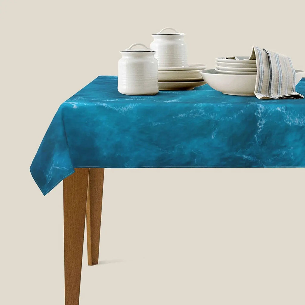 Nappe de Table en Plastique Effet Océan – Les Nappes